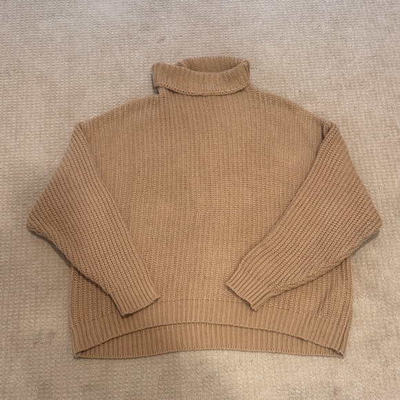 freepeople | Sweaters | Cozy Tan Turtleneck Sweater For Women | Poshmark